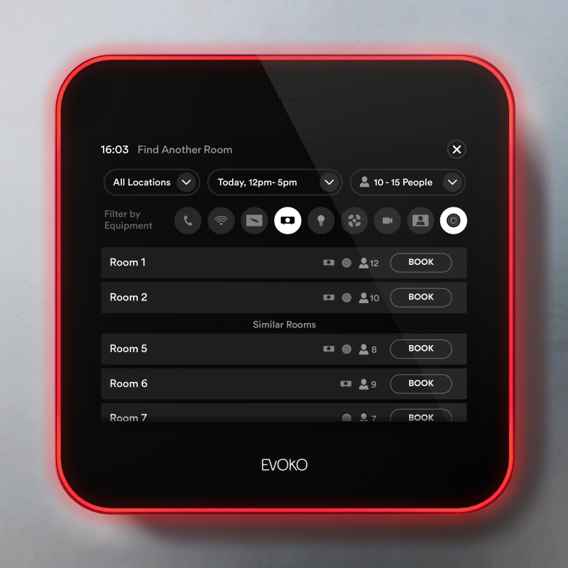 A closer look to Evoko Meeting Room Scheduler | OfficePlus UAE
