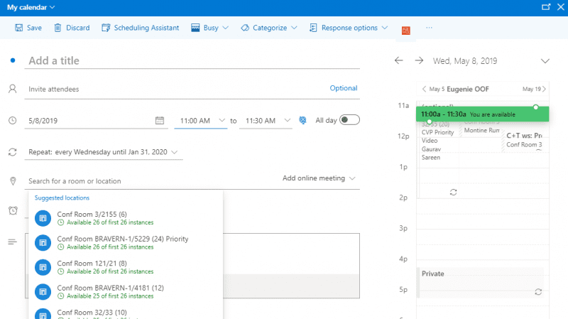 Managing Your Calendar and Meeting Rooms at Work | OfficePlus UAE